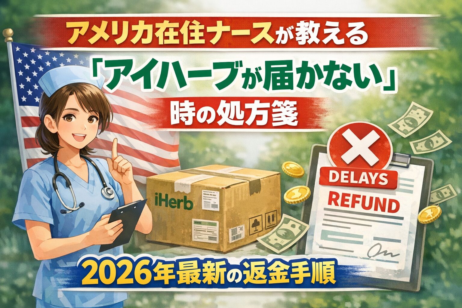 アメリカ在住ナースが教える「アイハーブが届かない」時の処方箋｜2026年最新の返金手順 | 『アメリカ在住ナースのiHerb(アイハーブ)通信』